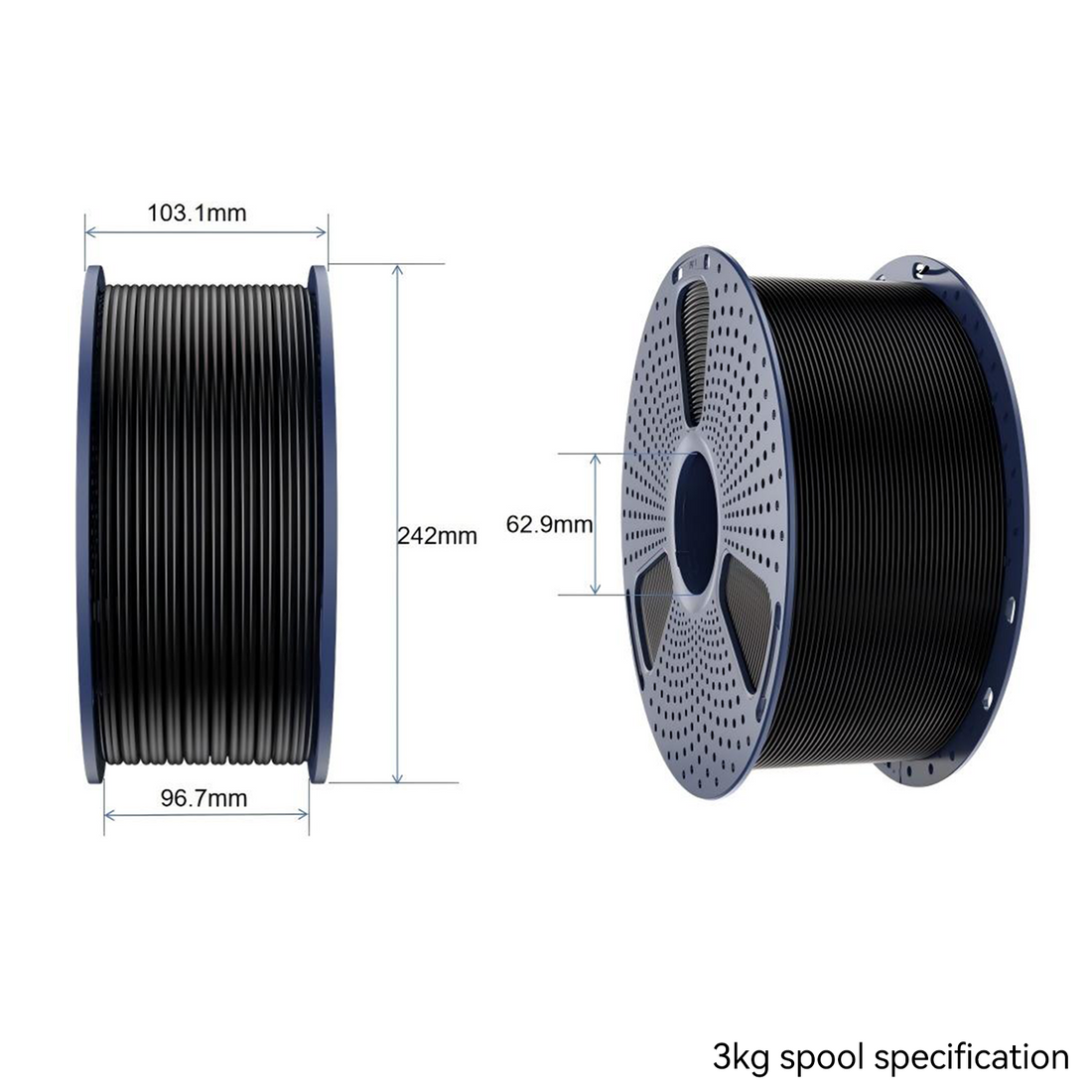 PLA 3KG Large Spool 3D Printer Filament 3KG | SUNLU Online Store