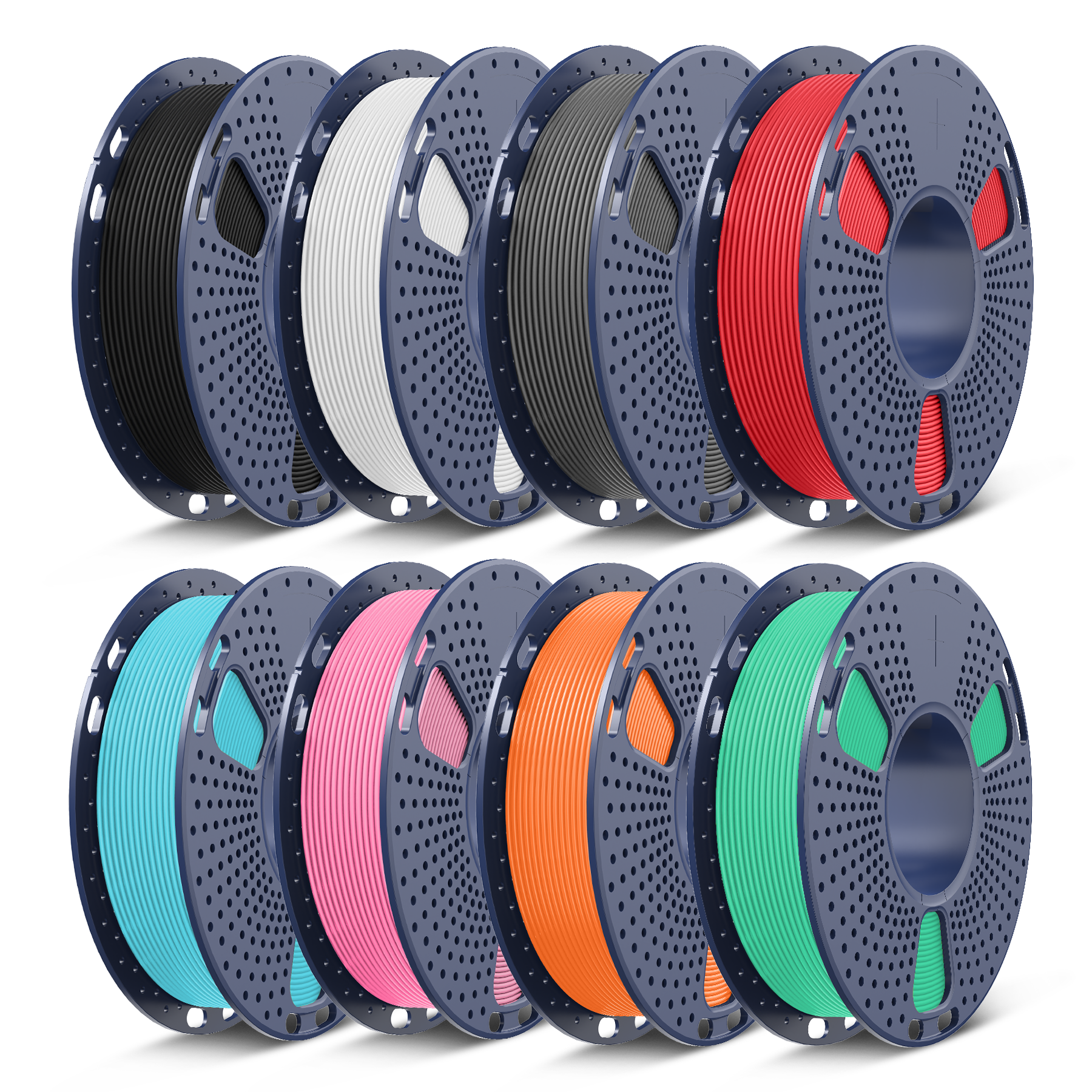SUNLU 250g PLA, PLA+, PLA+2.0, PLA Meta Filament Bundle, 250g*8 Rolls ...