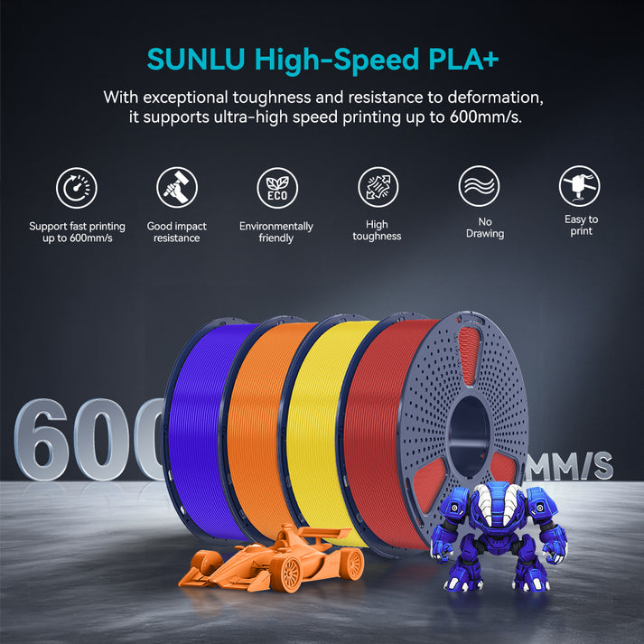 SUNLU High Speed PLA Plus series 3D Printer Filaments - HS_PLA ...