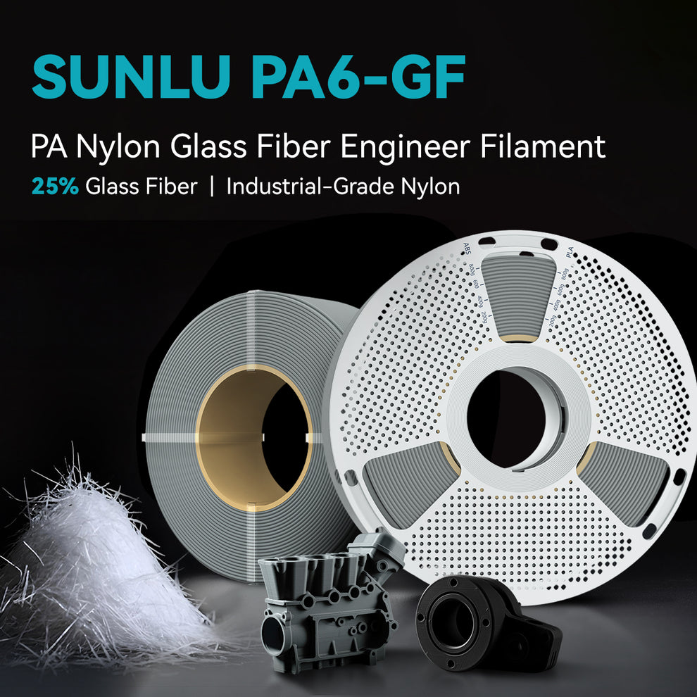 SUNLU Nylon6+Glass Fiber (PA6-GF) 3D Printer Filament 1KG | SUNLU ...