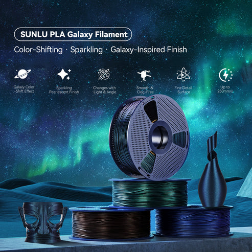 SUNLU PLA Galaxy 1KG, Color-Shifting PLA Esthenic Filament | SUNLU ...