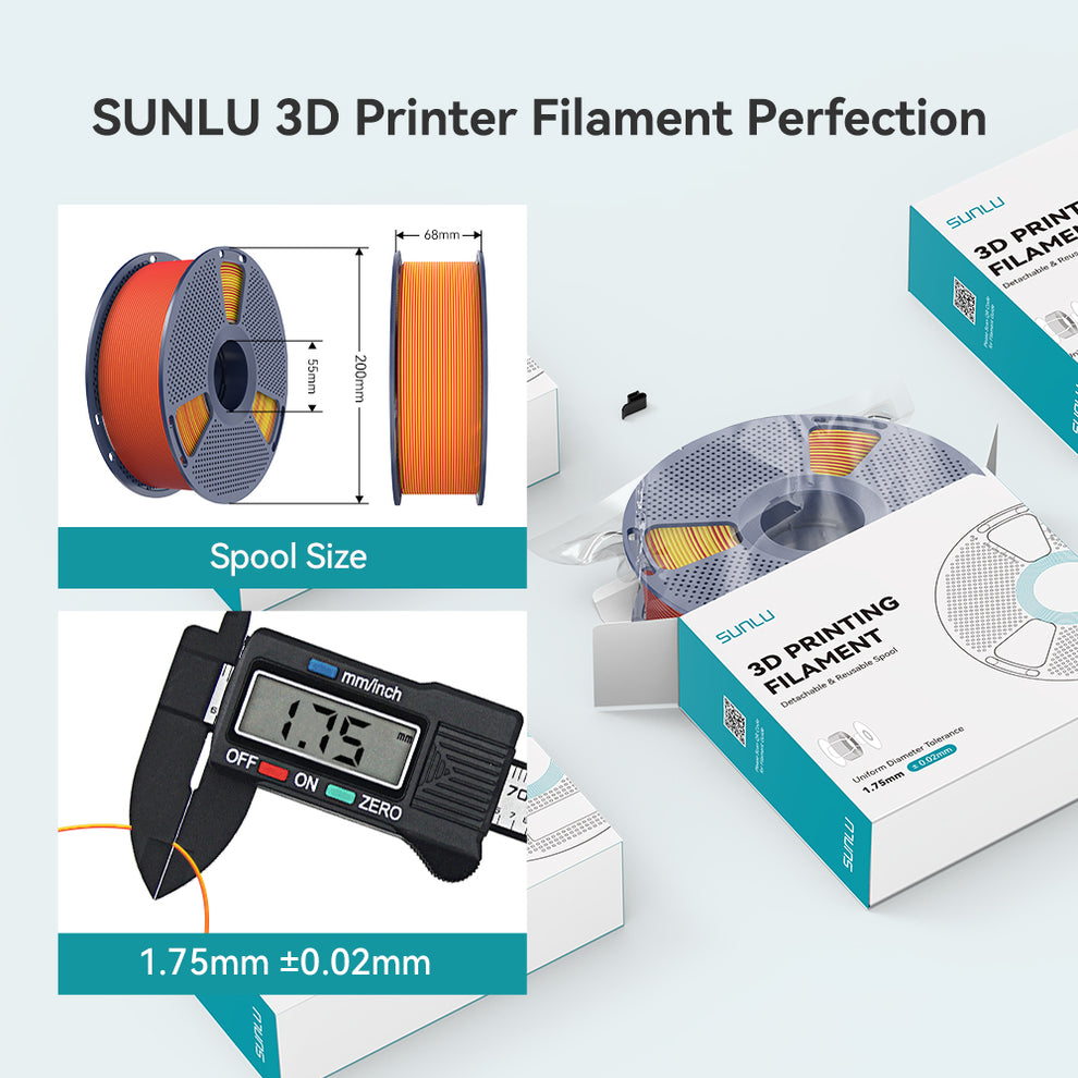 SUNLU PLA Matte Dual-Color 3D Filament 1KG | SUNLU Online Store