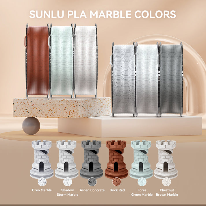 SUNLU High Speed PLA Marble 3D Printer Filament 1KG | SUNLU onlinestore