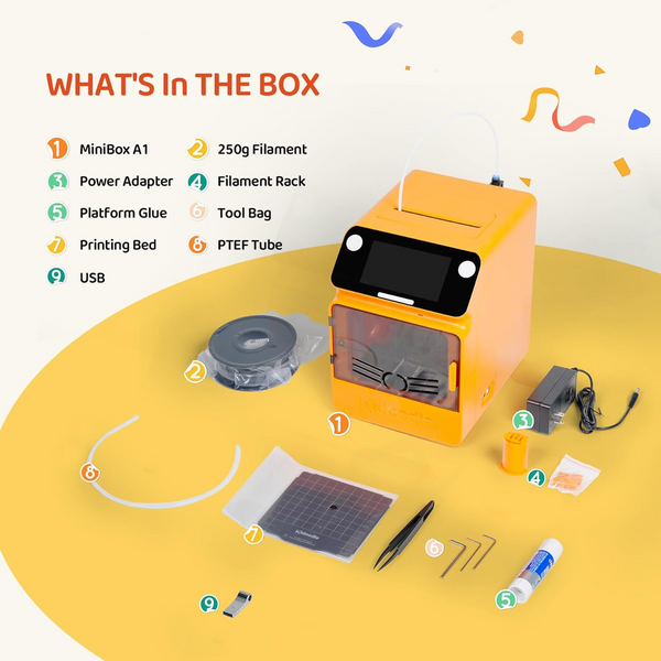 3D Printer MiniBox A1: 3D Printer for Kids, Unleash Creativity with ...