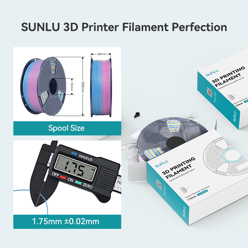 SUNLU PLA & SILK Rainbow Filament -SUNLU Official Store