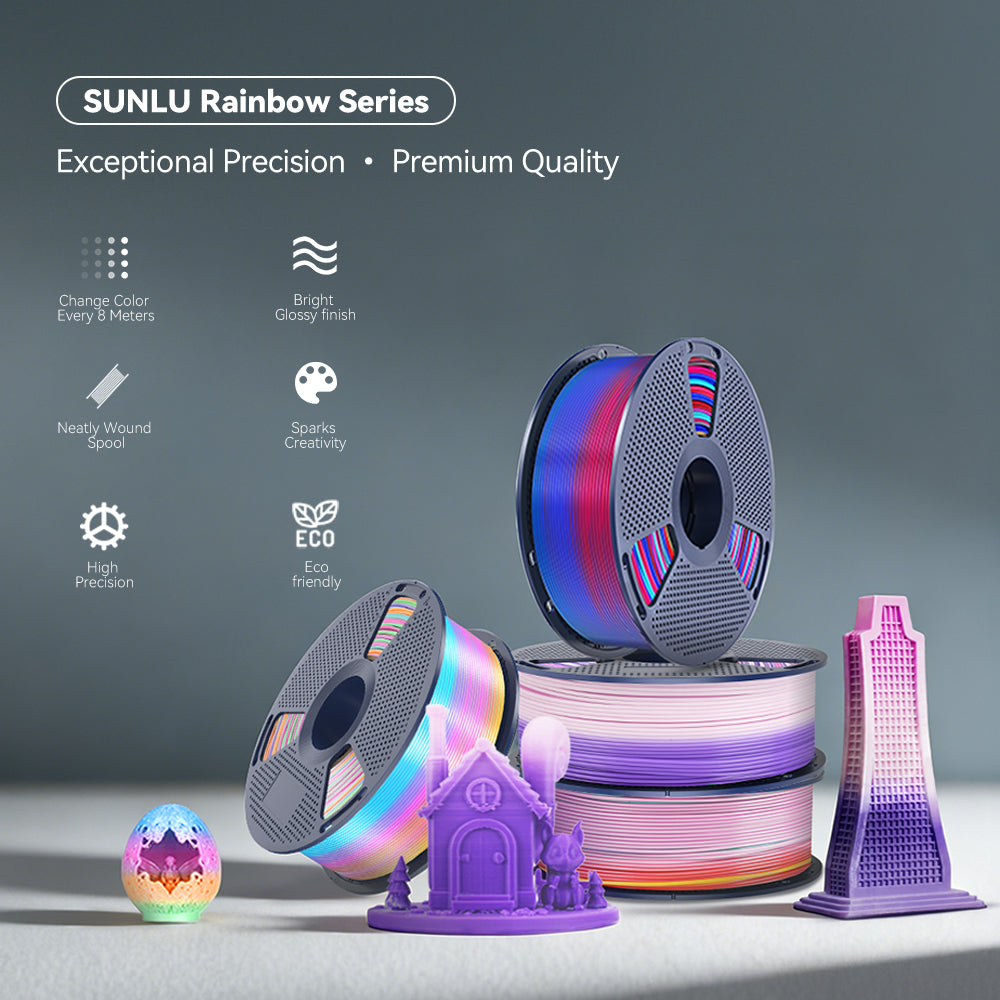 SUNLU PLA & SILK Rainbow Filament -SUNLU Official Store
