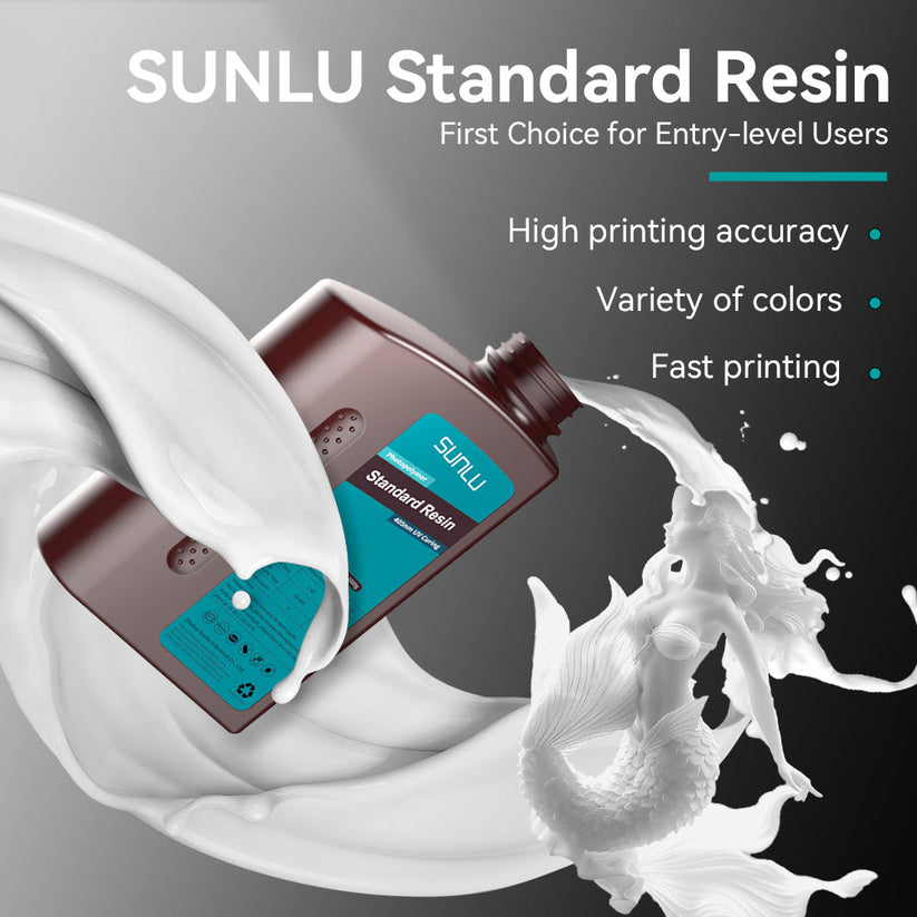 SUNLU Standard Resin, Water-wash Standard Resin | photopolymer resin